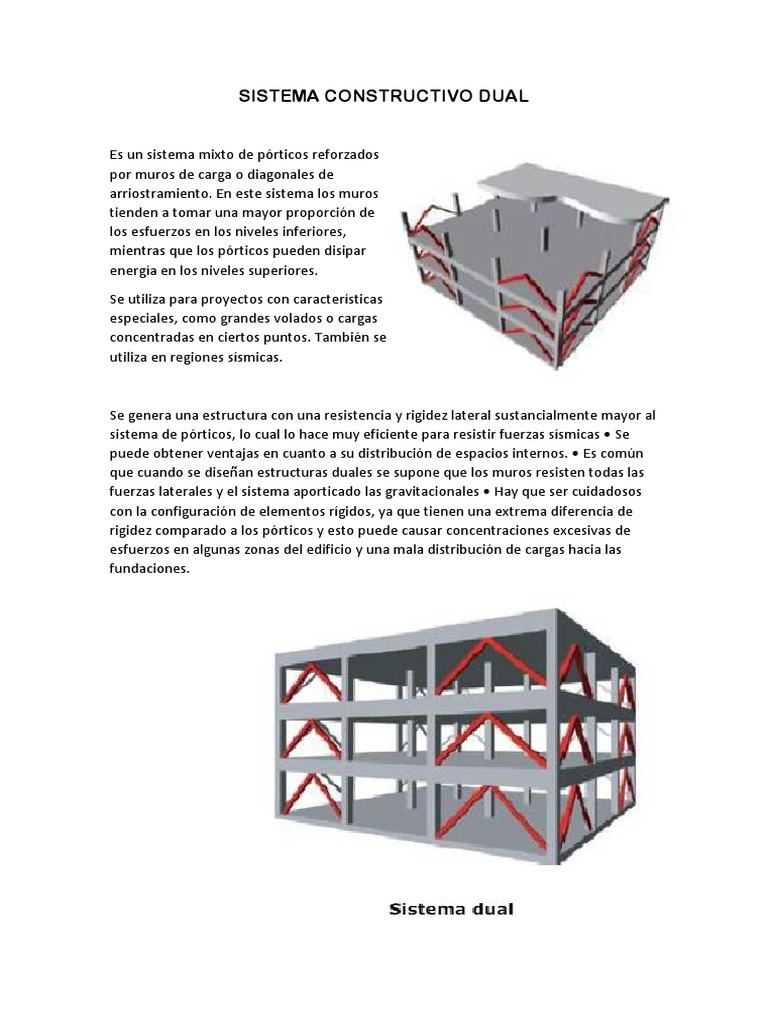 Sistema Constructivo Dual 8 | PDF | Columna | Acero