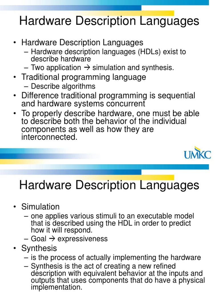 Hardware Description Languages | PDF | Hardware Description Language | Computer Engineering