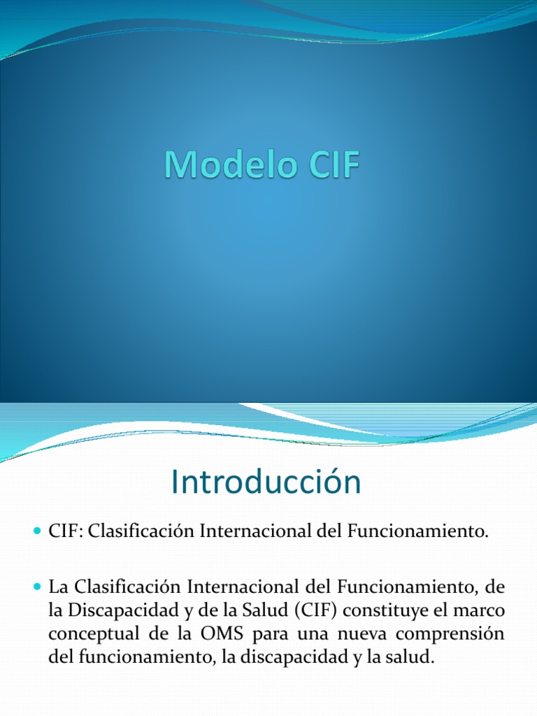 09 - Modelo CIF | PDF | Invalidez | Músculo
