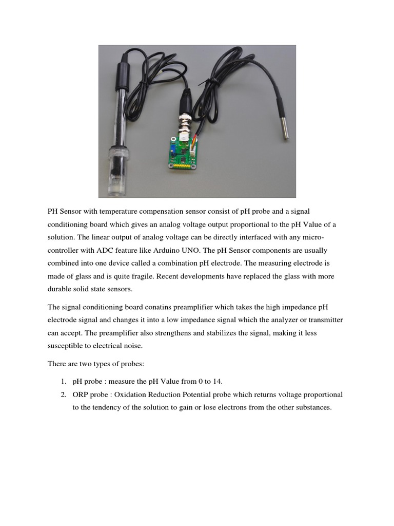 PH Sensor Arduino Manual PDF | PDF | Ph | Electronic Engineering