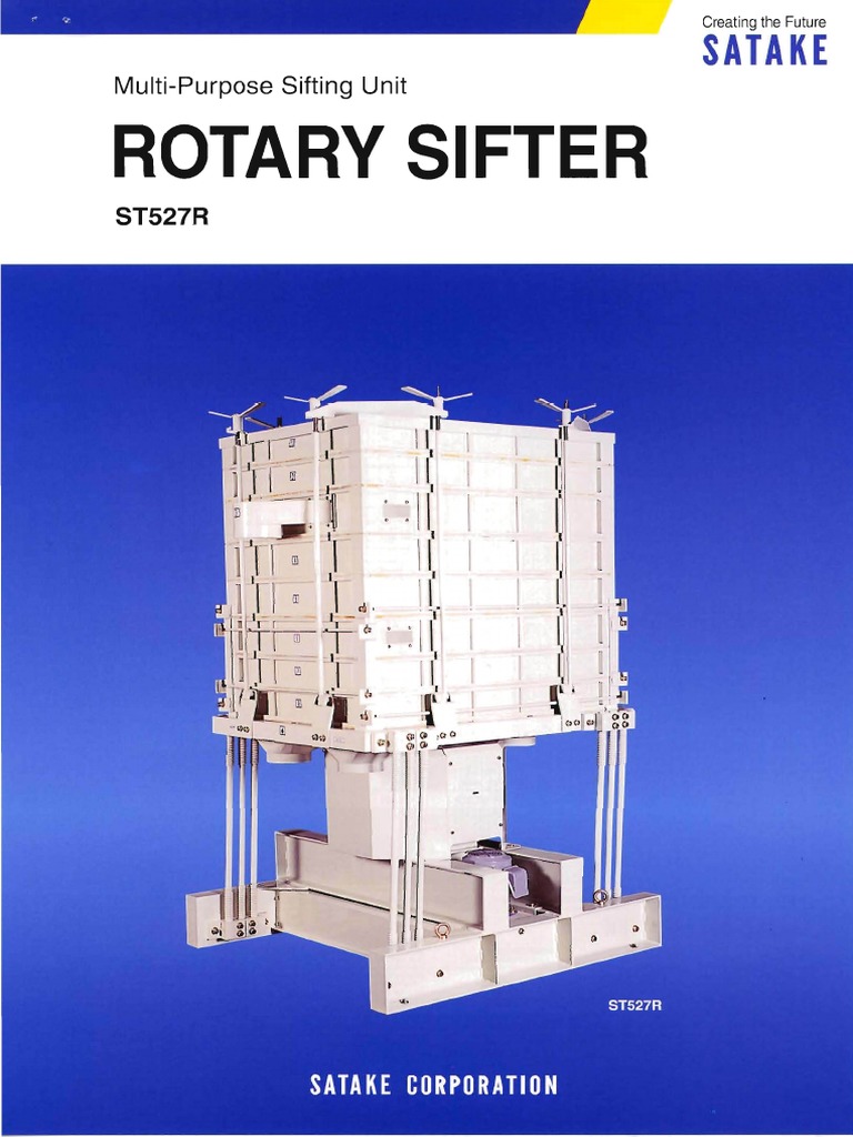 Satake Rotary Sifter ST527R Overview | PDF