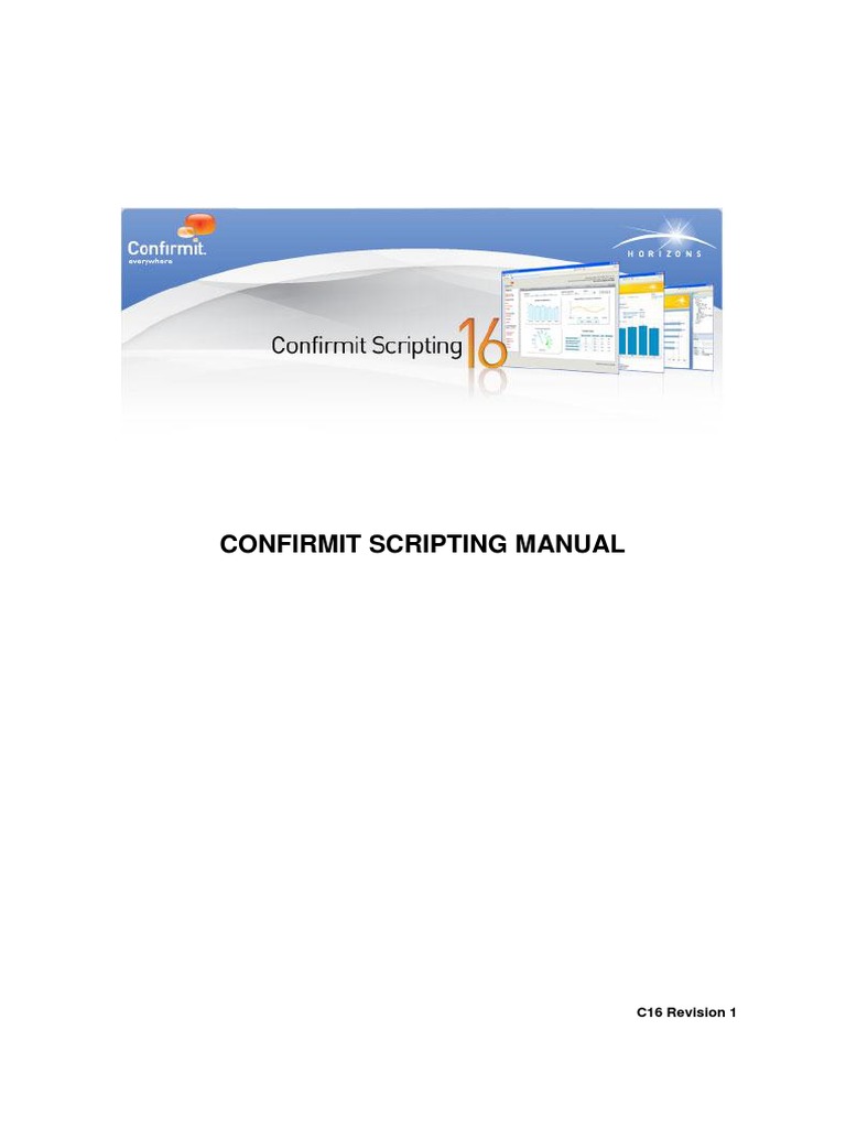 Confirmit v16 - Scripting - Rev1 | PDF | String (Computer Science ... Confirmit v16 - Scripting - Rev1 | PDF | String (Computer Science ...