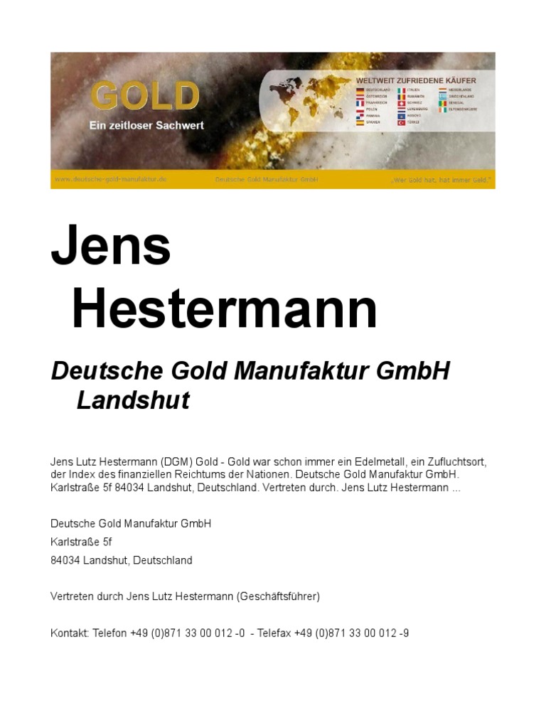 Jens Hestermann DGM Gold | PDF