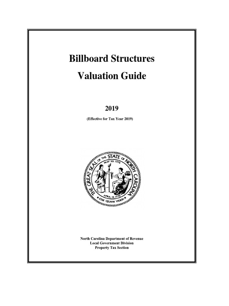 Billboard Structures Valuation Guide | PDF | Real Estate Appraisal ...