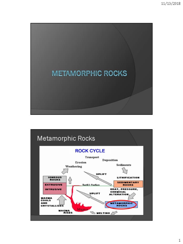 Metamorphic Rocks | PDF | Rock (Geology) | Rocks