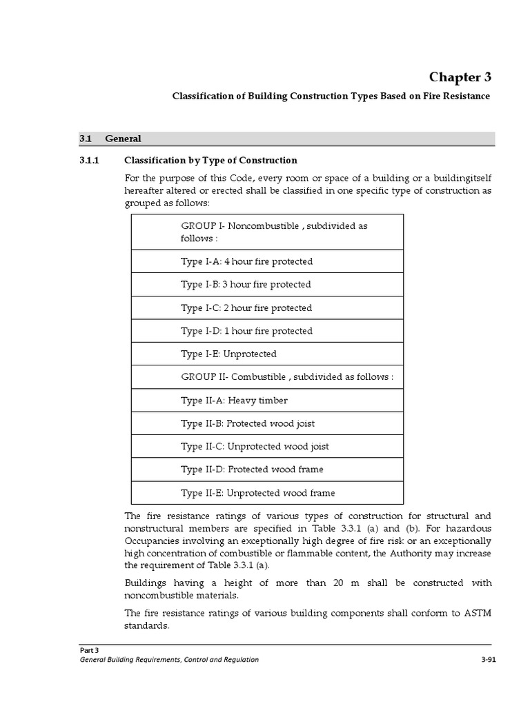 Part 3 - Chapter 3 - Classification of Building Construction Types ...