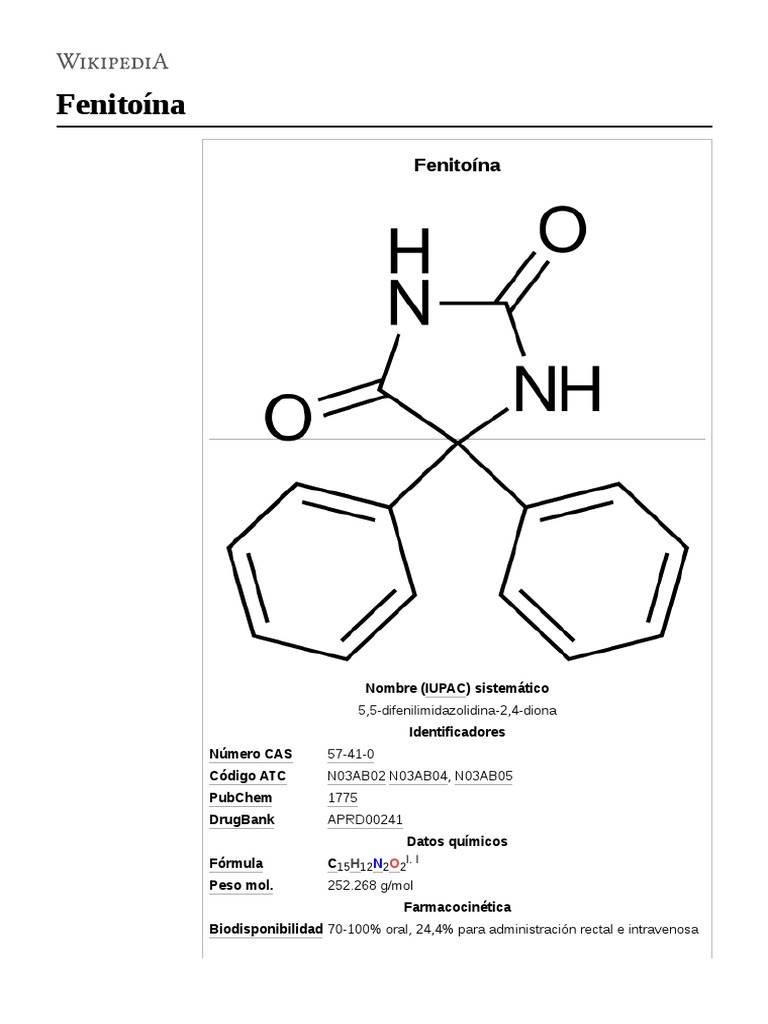 Fenitoína | PDF | Drogas | Farmacología
