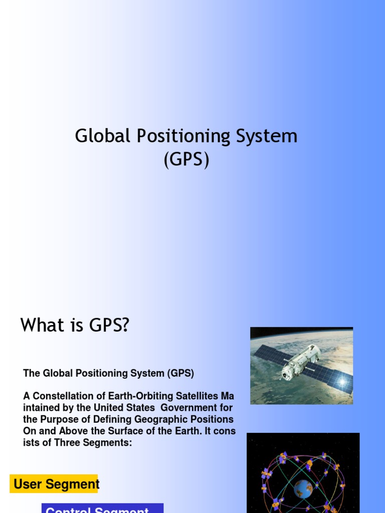 Global Positioning System (GPS) | PDF | Global Positioning System ...