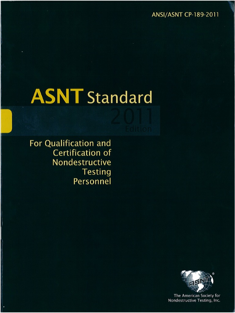 Ansi Asnt CP 189 2011 PDF | PDF