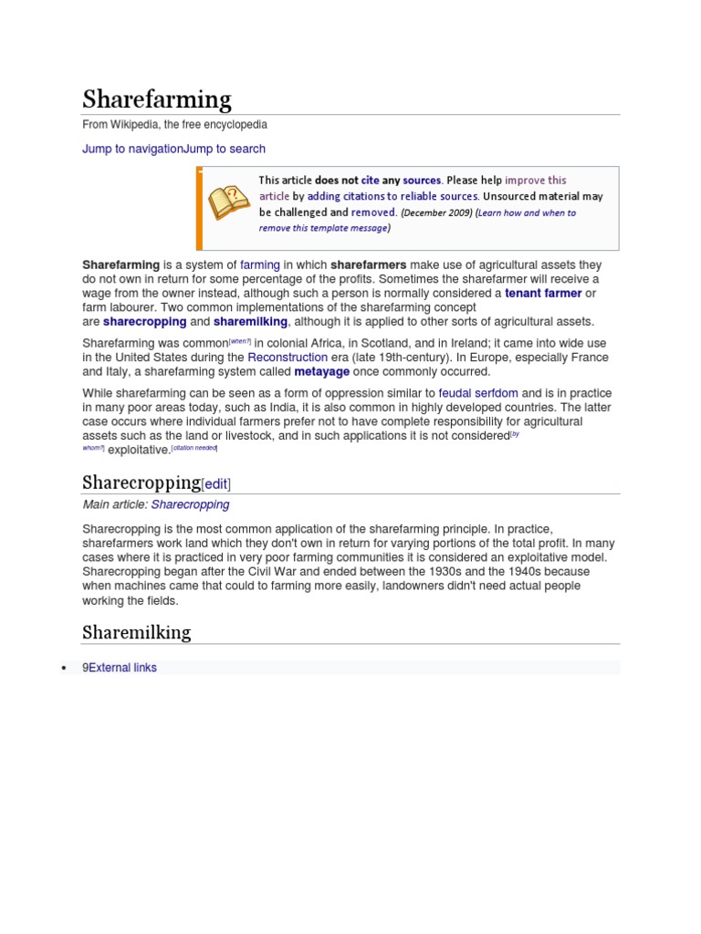 Share Farming | PDF
