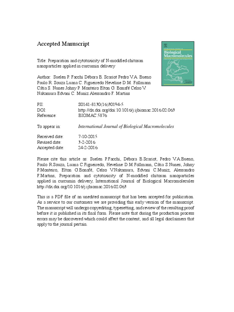 Jurnal Biomacromolecule | PDF | Differential Scanning Calorimetry ...