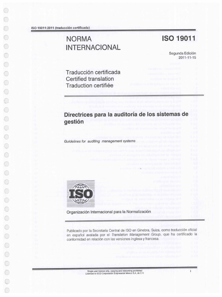 Norma Iso 19011 2011 PDF | PDF