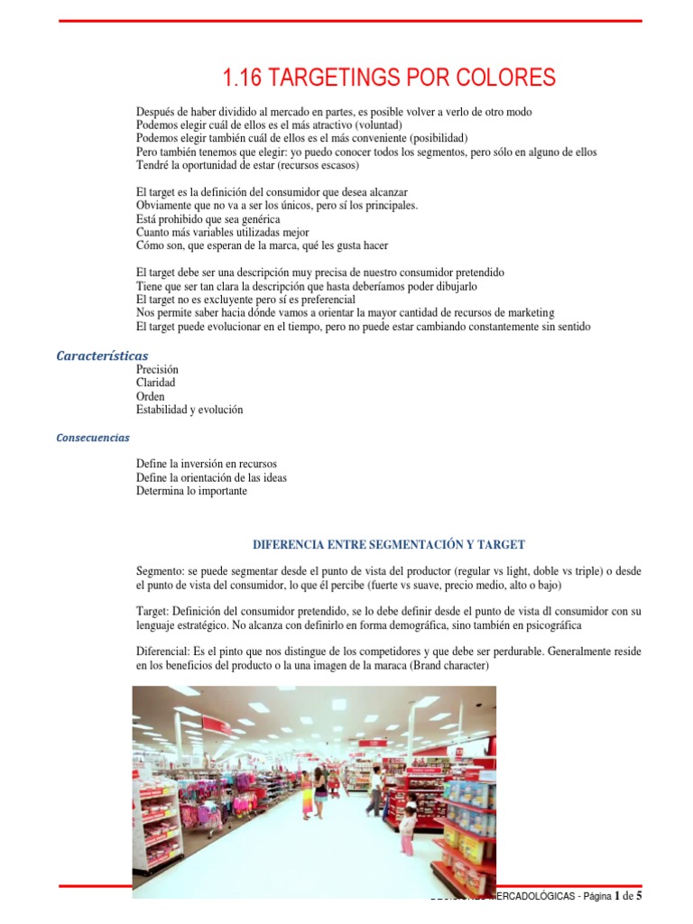 1.6 Target Por Colores | PDF | Benchmarking | Color