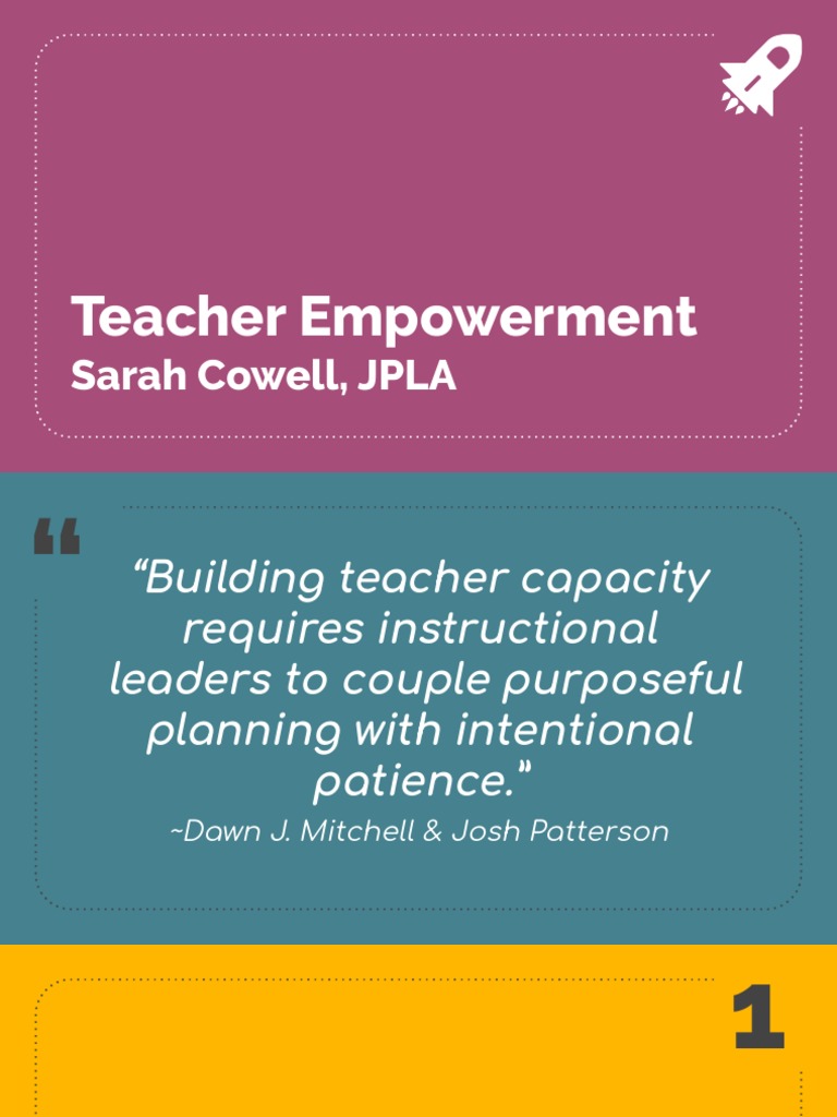 Strategies for Teacher Empowerment | PDF | Mentorship | Teachers