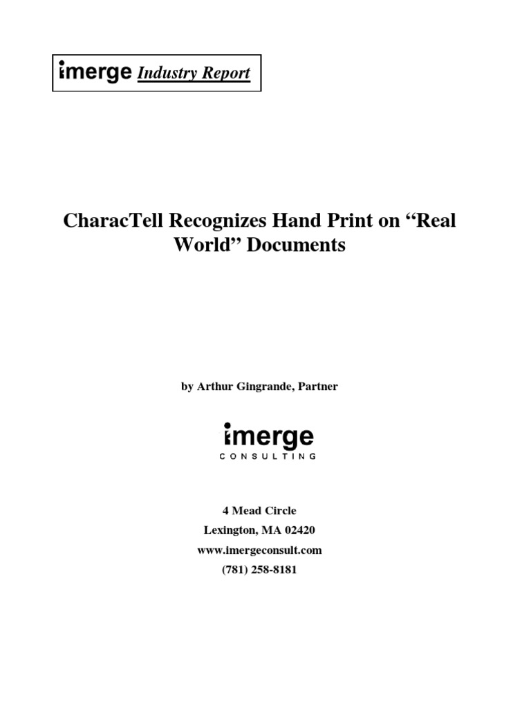 Unconstrained Handwriting Recognition Insights | PDF | Optical ...