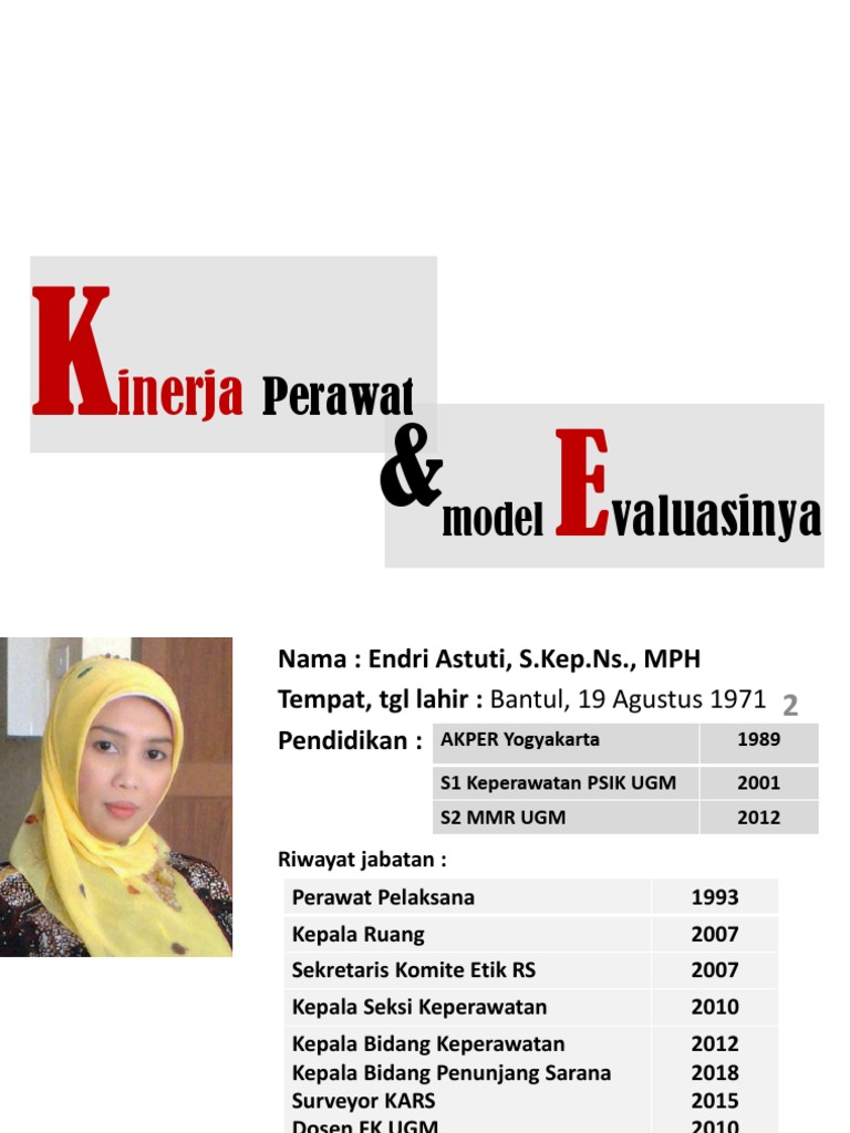 Penilaian Kinerja Perawat - Endri Astuti.,s.kep.,Ners.,Mph | PDF