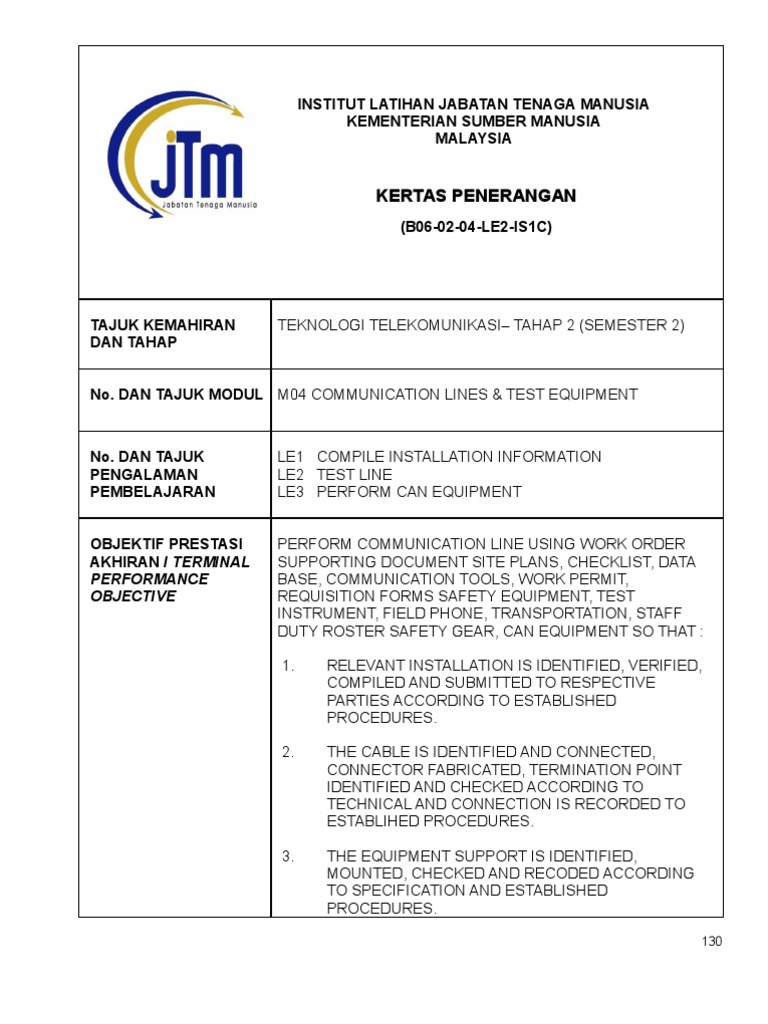 Nota JTM Jointi | PDF