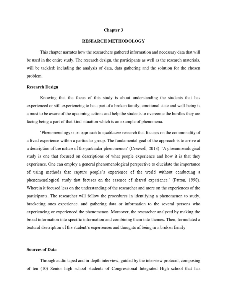 Research Methodology | PDF | Phenomenology (Philosophy) | Research Design