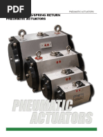 Sirca Pneumatic Actuator Specifications | PDF | Actuator | Valve