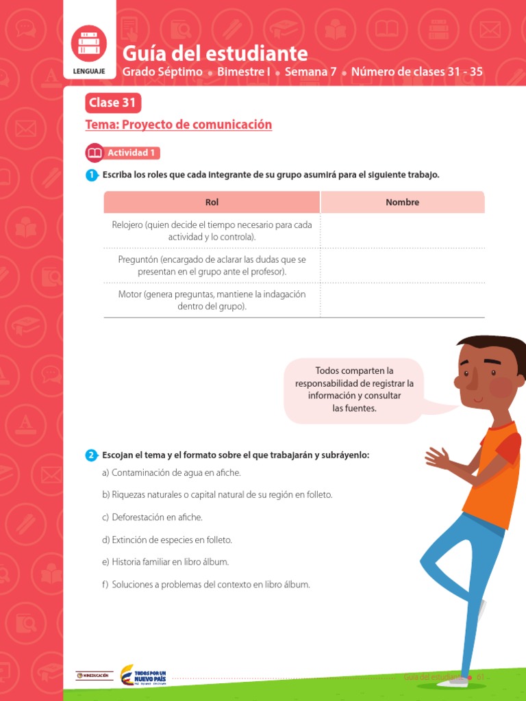 Guías de Lenguaje, Colombia Aprende | PDF