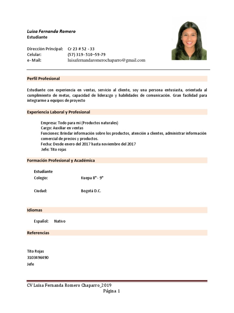 CV Fernanda | PDF