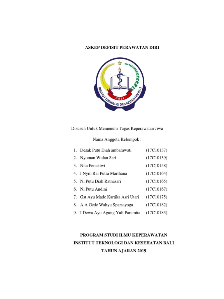 ASKEP Defisit Perawatan Diri | PDF