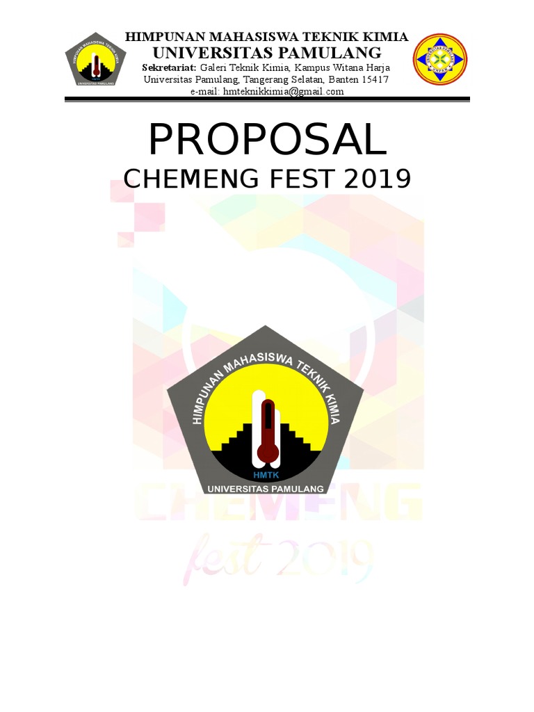 Chemeng Fest 2019: Acara Teknik Kimia UNPAM | PDF