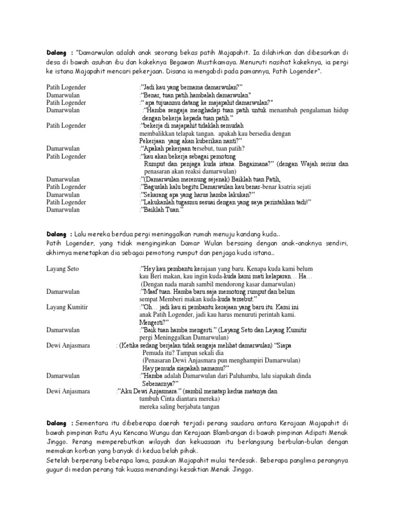 Kisah Damarwulan | PDF