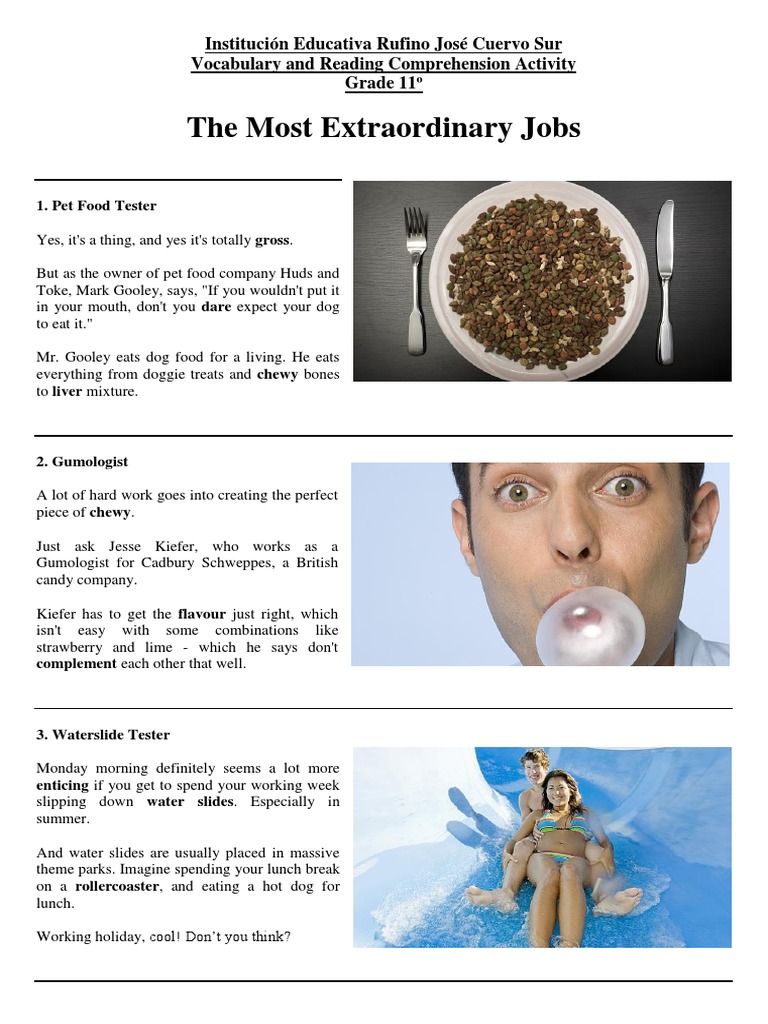 The Most Extraordinary Jobs | PDF