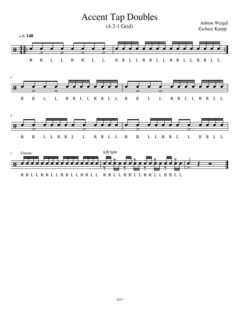 Percussion Practice Patterns | PDF