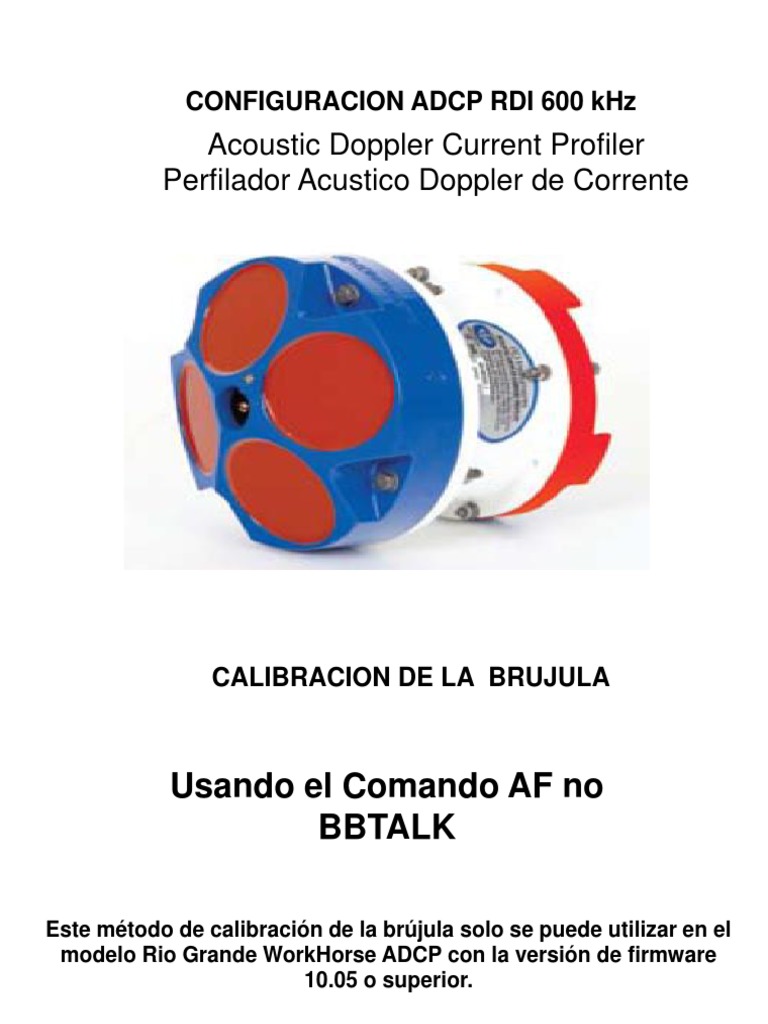 Configuring an ADCP RDI 600 kHz for Measurements and Compass ...