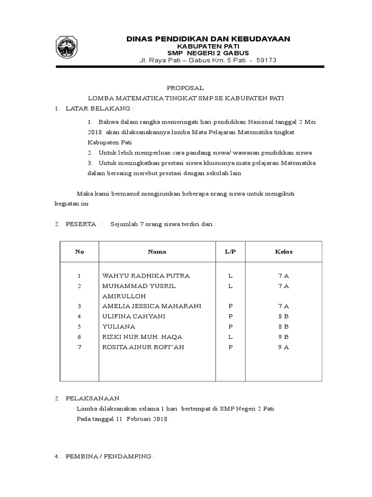 Proposal Lomba Mat13 | PDF