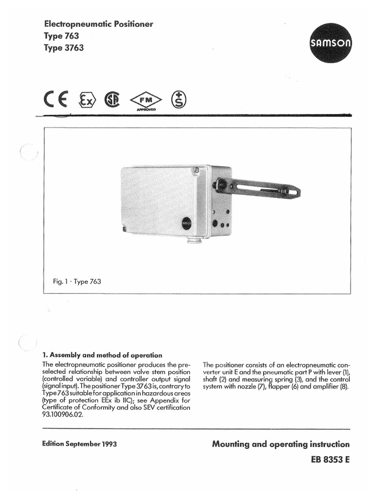 Samson 3763 | PDF