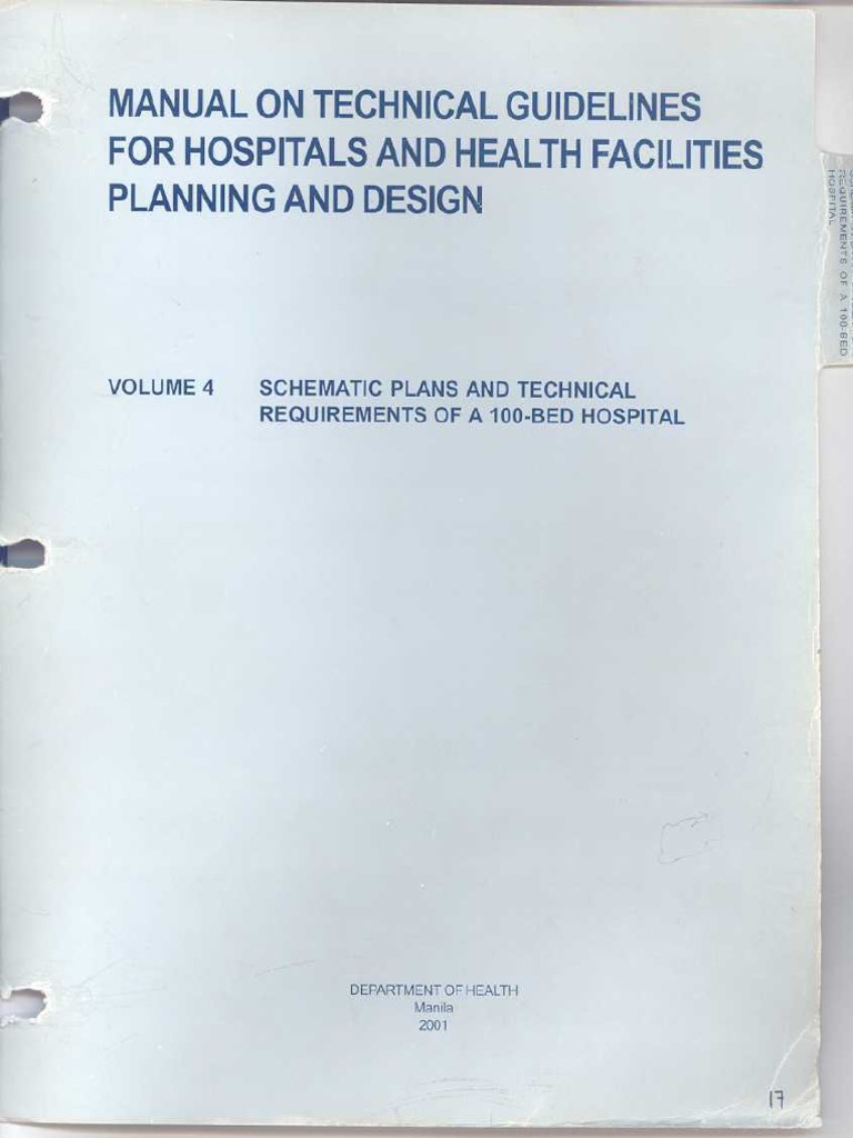 Manual Technical Guidelines For Hospitals and Health Facilities ...