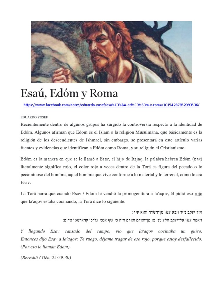 Esaú Edom y Roma | PDF | Babilonia | imperio Romano