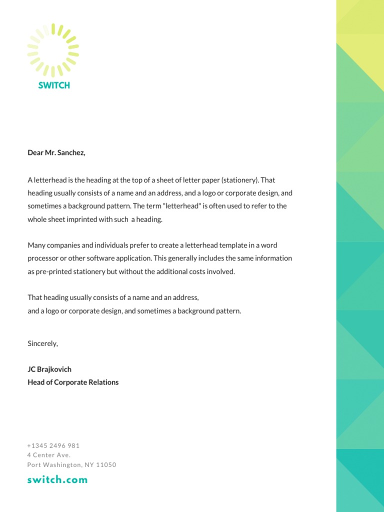Professional Letterhead | PDF