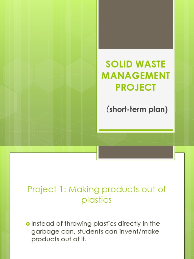 Solid Waste Management Project | PDF