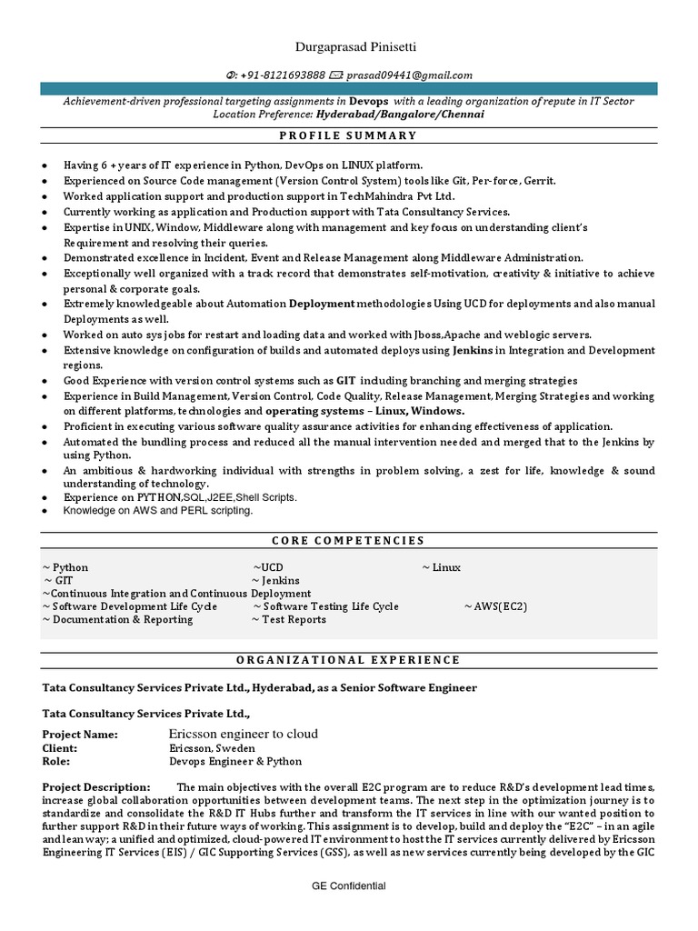 DP Resume | Download Free PDF | Software Development | Scripting Language