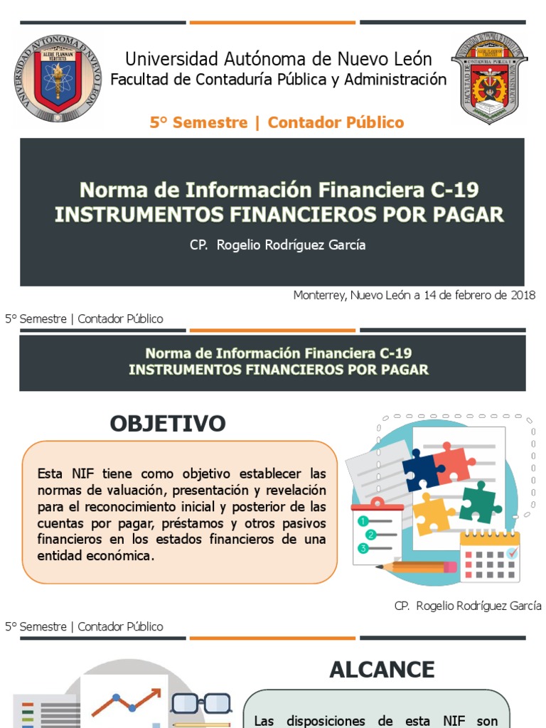 Nif C - 19 | PDF | Contabilidad | Tasas de interés