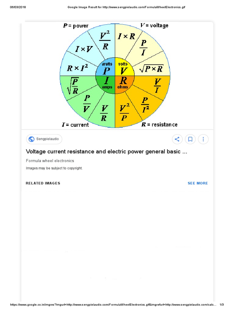 Voltage Current Resistance and Electric Power General Basic .. | PDF
