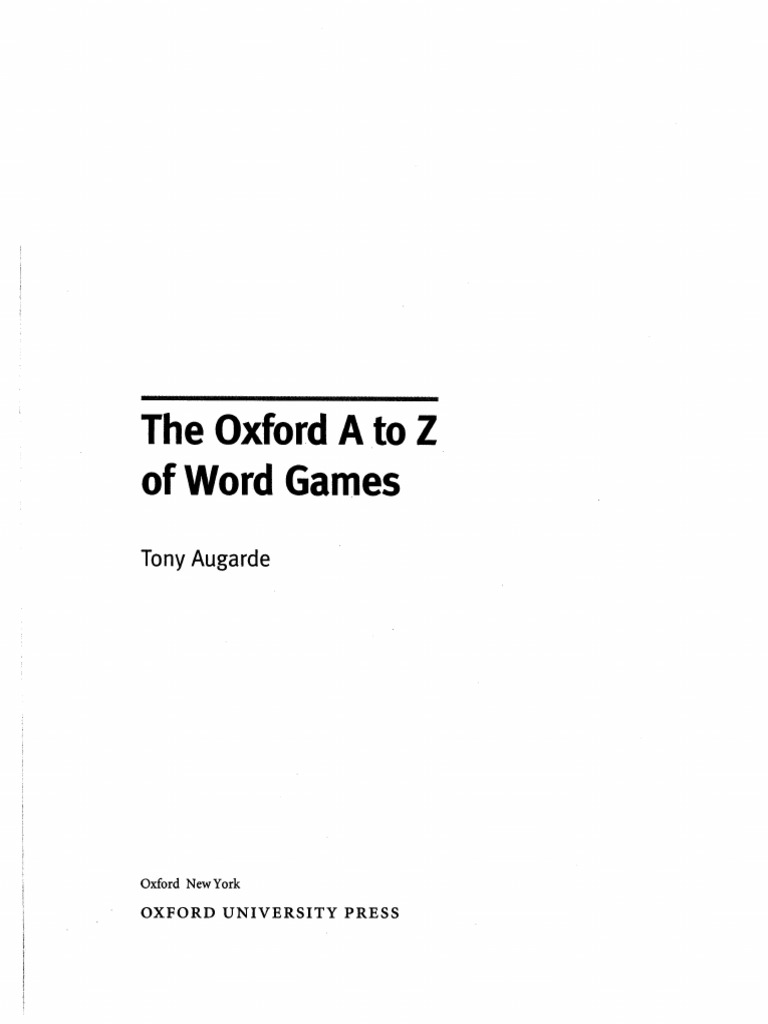 Word Games PDF | PDF