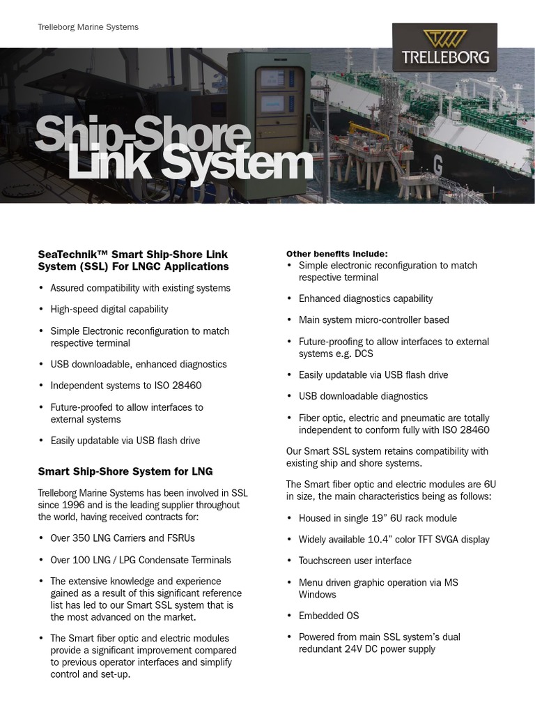 Trelleborg - Ship Shore ESD Link PDF | PDF | Electrical Connector | Usb