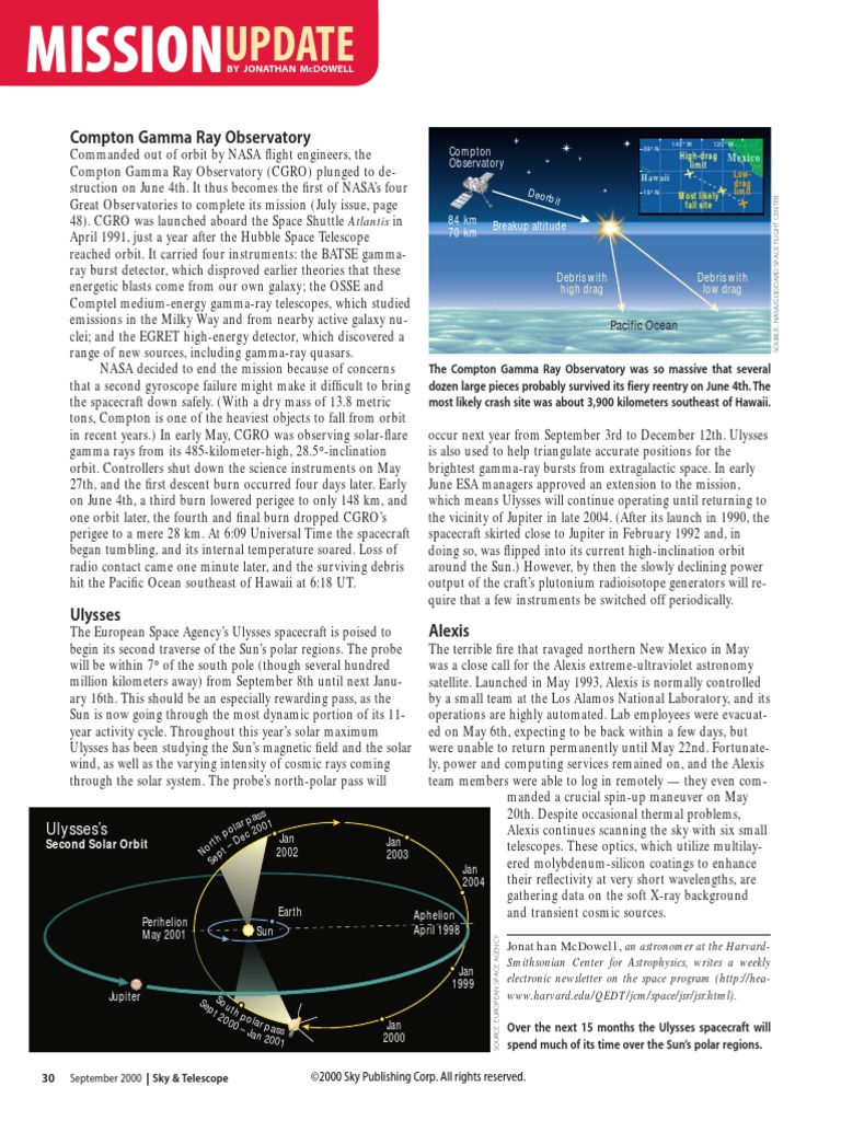 Update: Mission | PDF | Aerospace Engineering | Astronomy