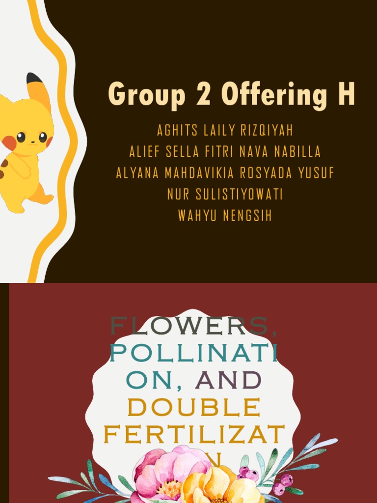 Flowers, Pollination, and Double Fertilization | PDF | Flowers ...