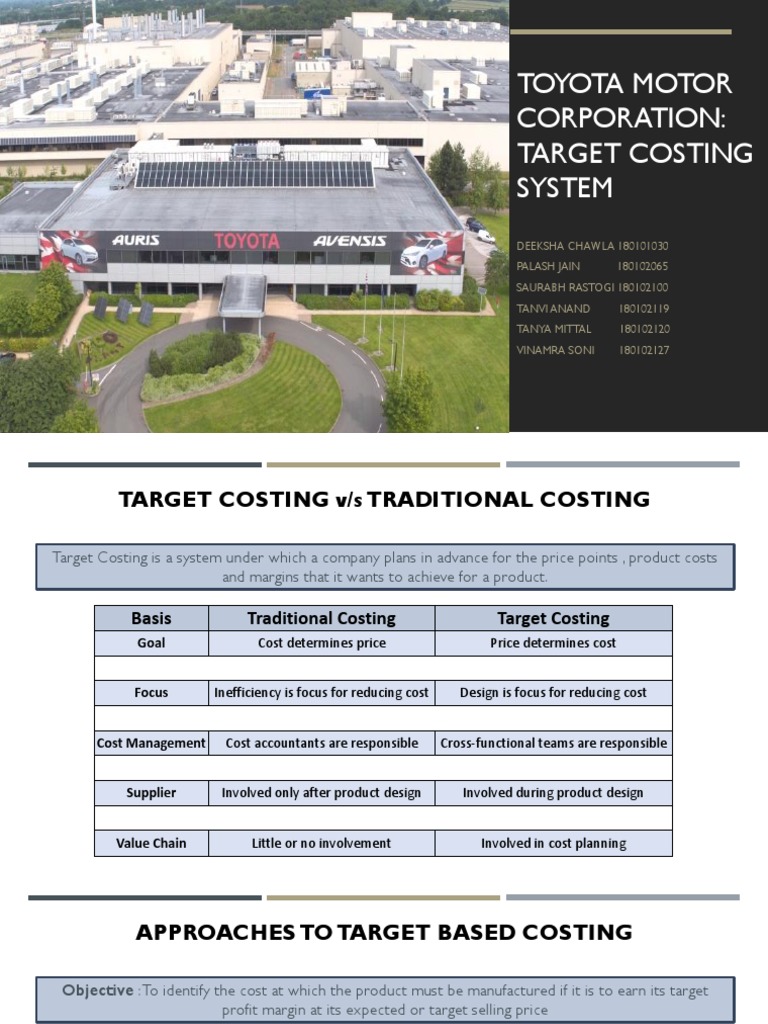 Toyota's Target Costing System Explained | PDF | Prices | Market ...
