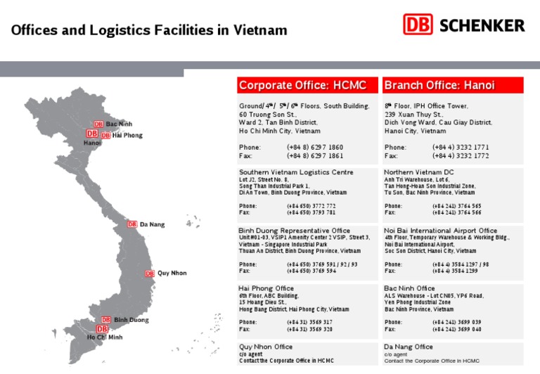 Map and Addresses of VN Offices | PDF | Ho Chi Minh City | Hanoi