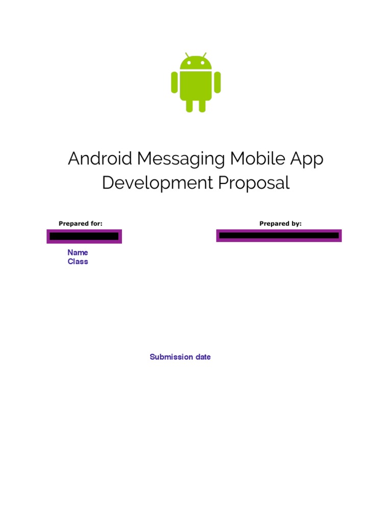 Mobile App Development Proposal | PDF | Google Play | Mobile App