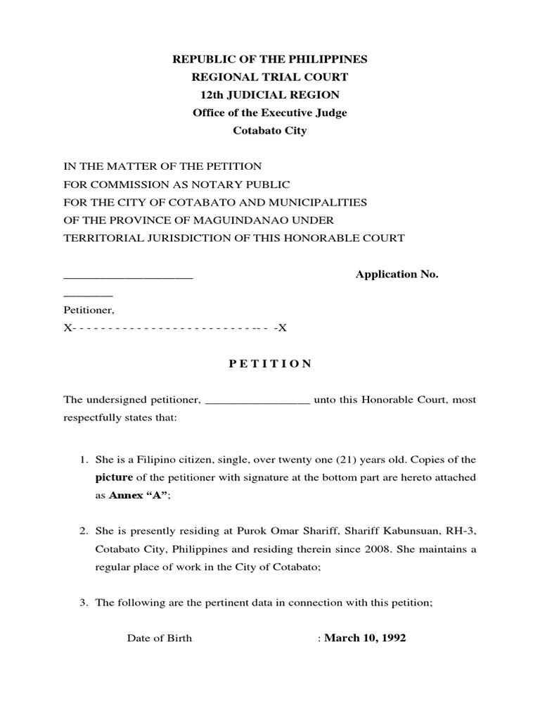 Philippines Notary Public Application | PDF | Notary Public | Virtue