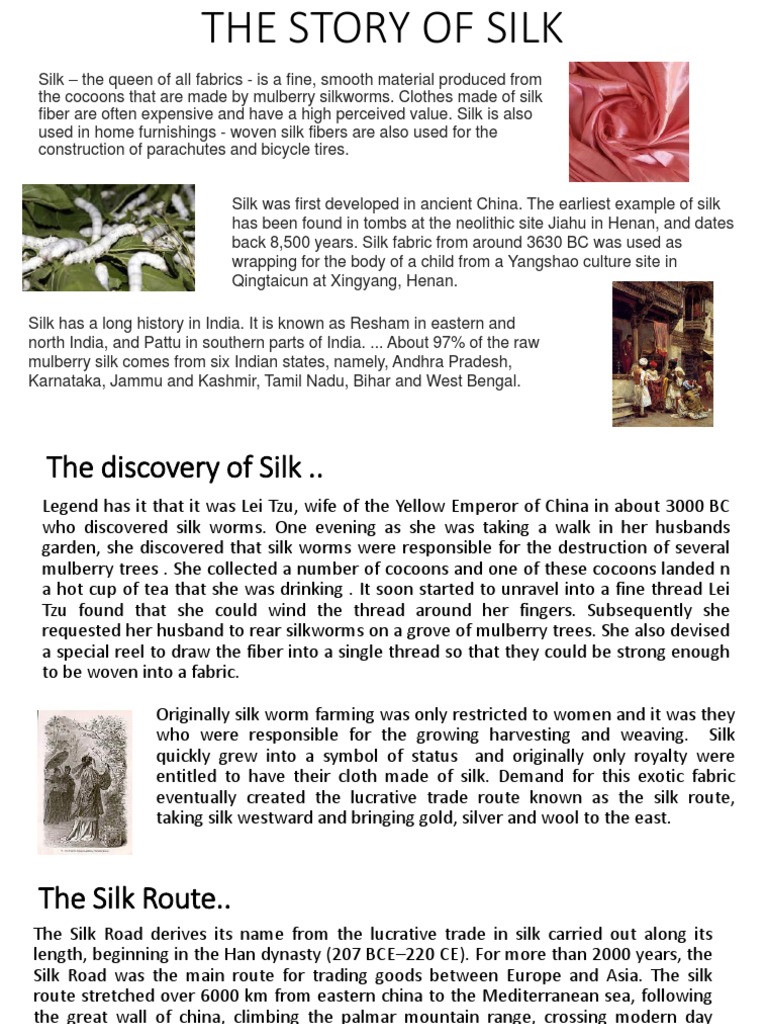 The Story of Silk v1 | PDF | Silk | Silk Road