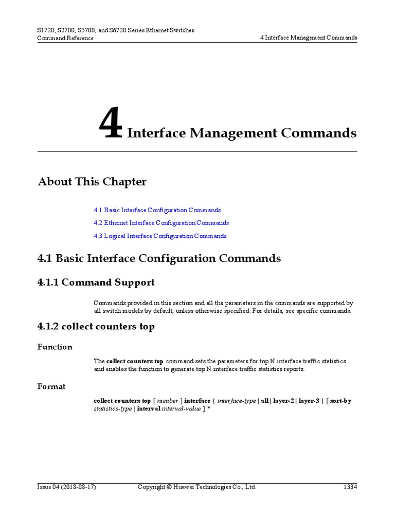 Huawei AP Interface Management Command | PDF | Network Switch | Multicast